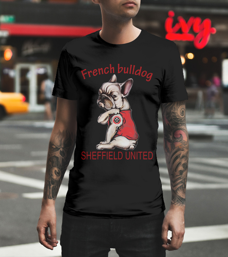 French Bulldog Sheffield United T-Shirt
