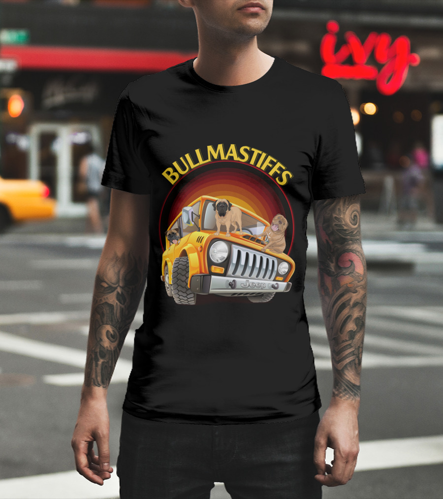 Bullmastiffs Jeep T-Shirt