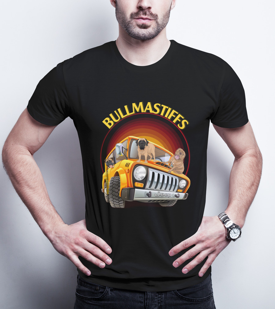 Bullmastiffs Jeep T-Shirt