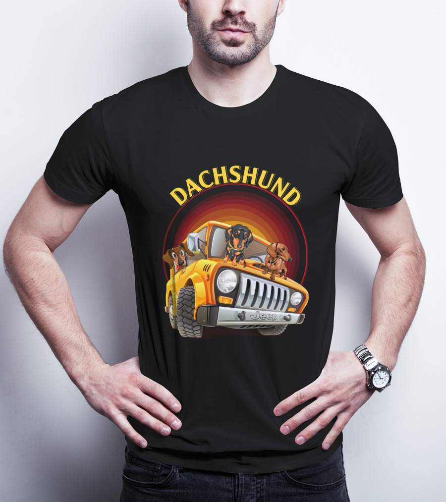 Dachshund Jeep Adventure T-Shirt
