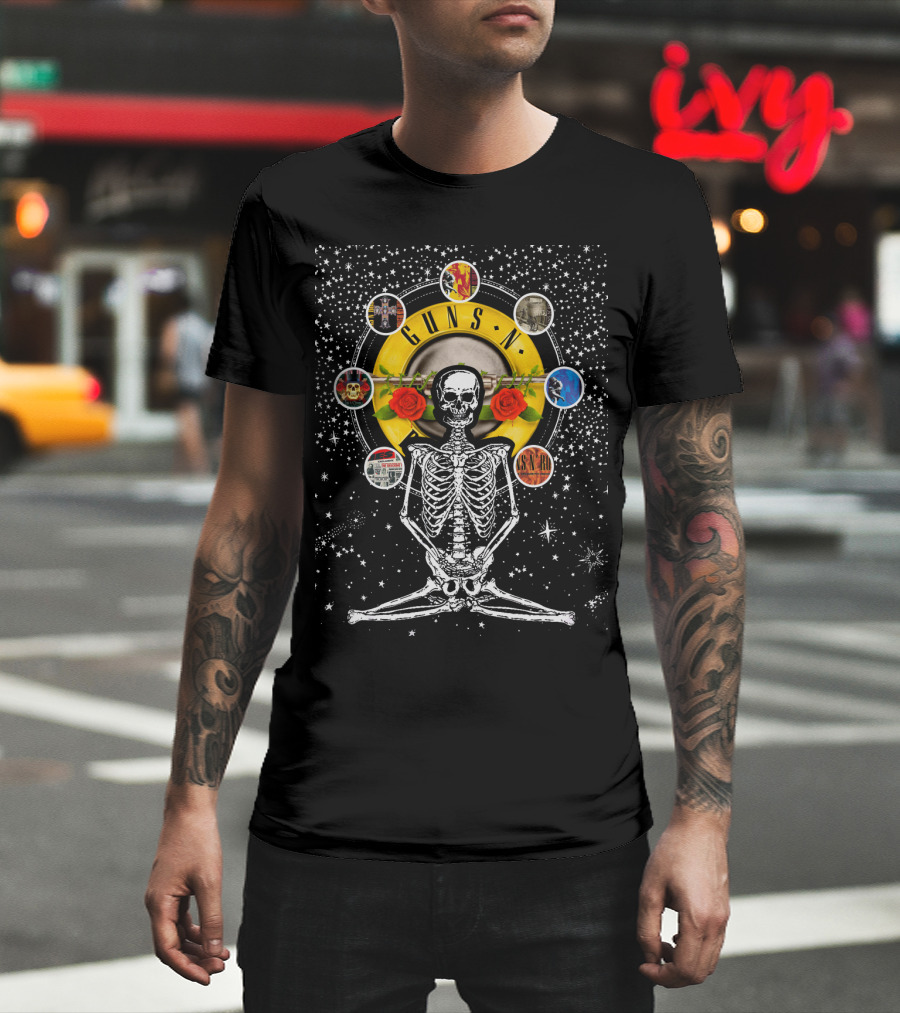 Guns N' Roses DH 59 Skeleton Celestial T-Shirt