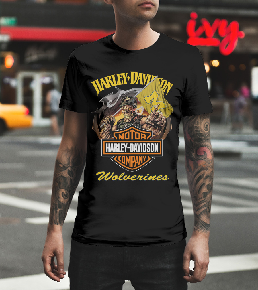 Harley Davidson Motor Company Wolverines T-Shirt