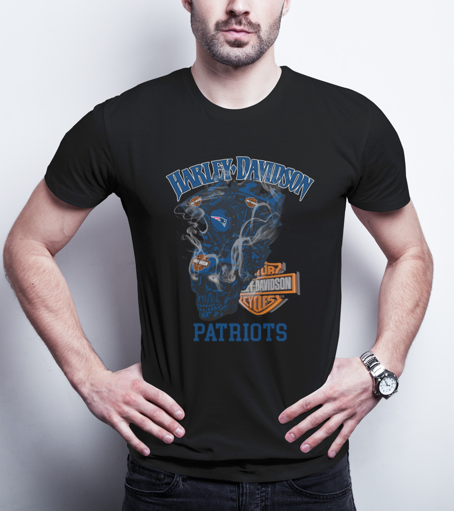 Harley Davidson New England Patriots T-Shirt
