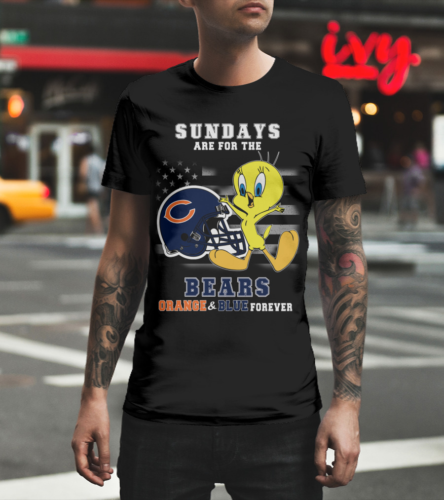 Sundays Are For The Bears Orange & Blue Forever T-Shirt
