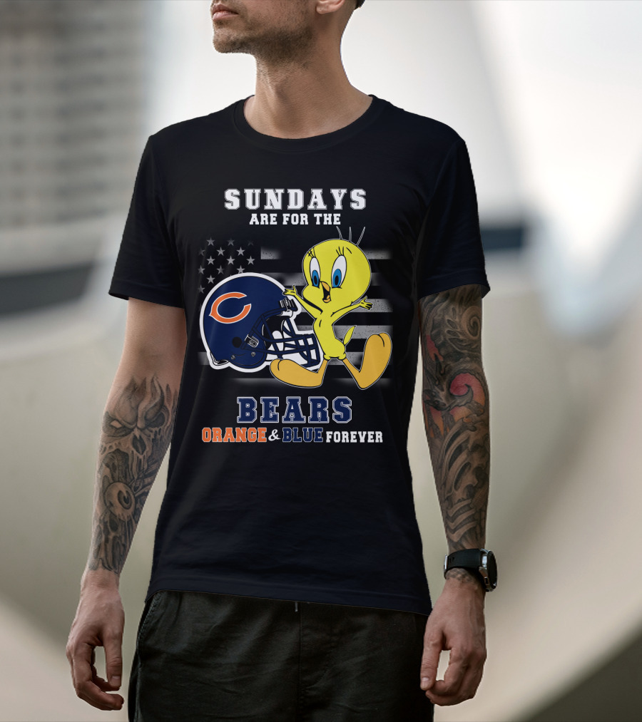 Sundays Are For The Bears Orange & Blue Forever T-Shirt