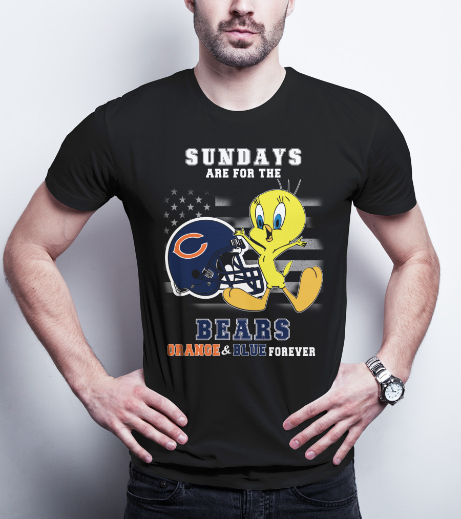 Sundays Are For The Bears Orange & Blue Forever T-Shirt