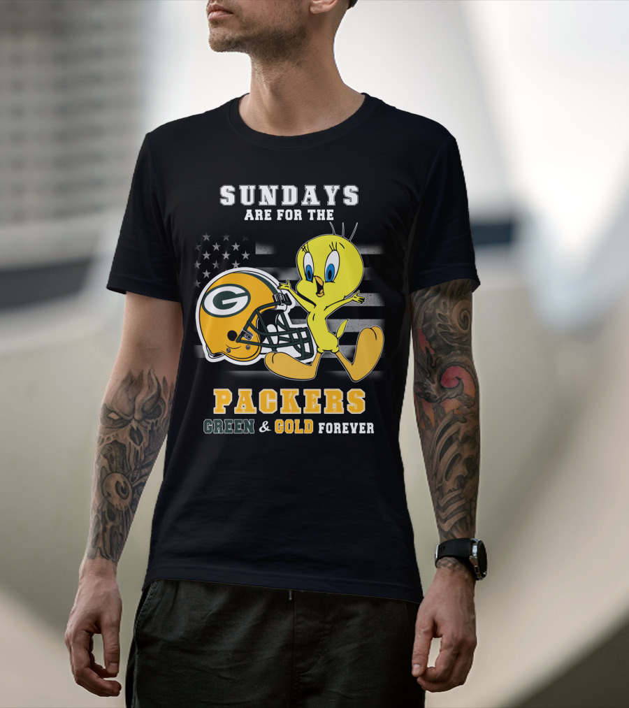 Sundays Are For The Packers Green & Gold Forever T-Shirt
