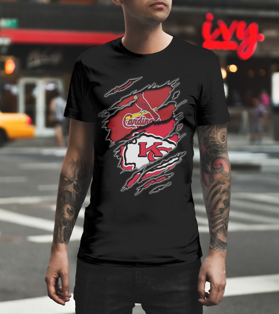 Cardinals Chiefs Fan Gear T-Shirt