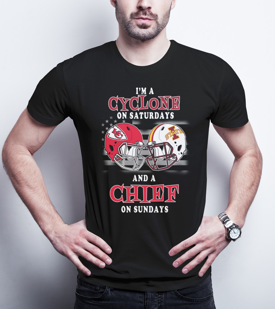 I'm A Cyclone On Saturdays And A Chief On Sundays T-Shirt