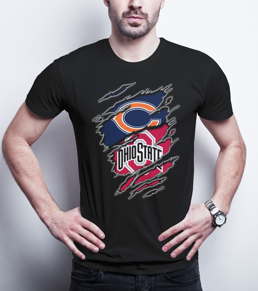Chicago Bears Ohio State Fans Combination T-Shirt