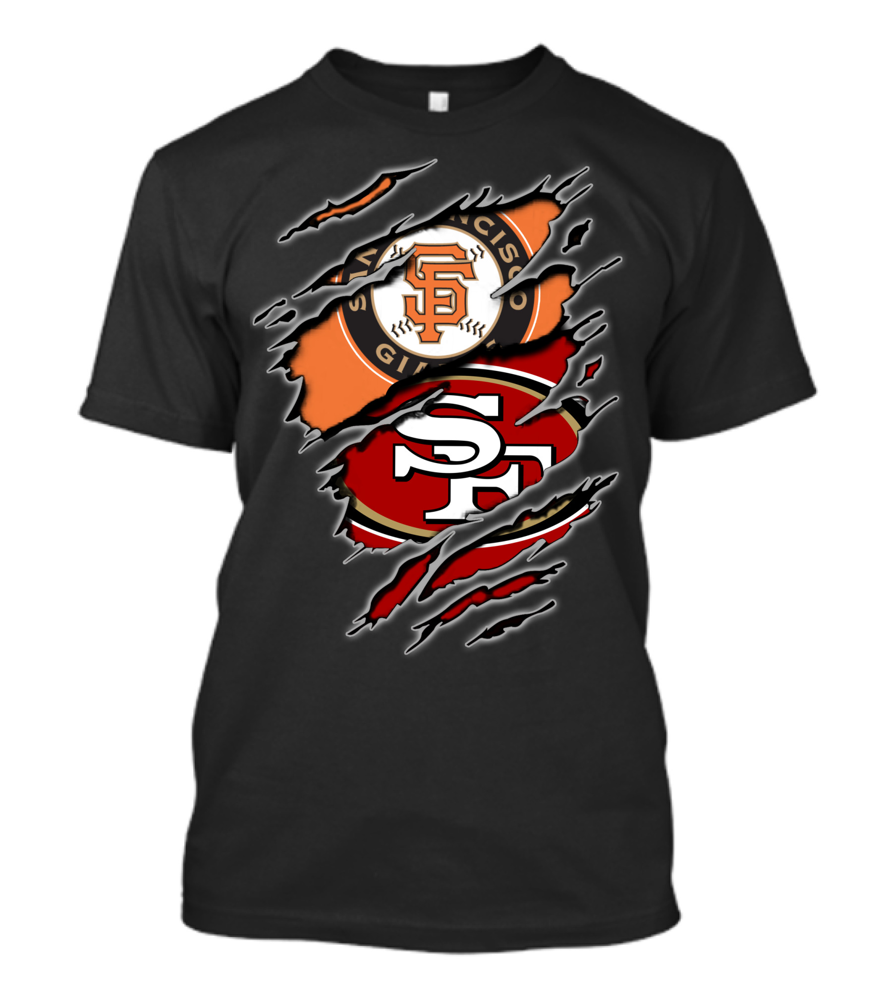 San Francisco Giants 49ers Fan Logo Combo T-Shirt