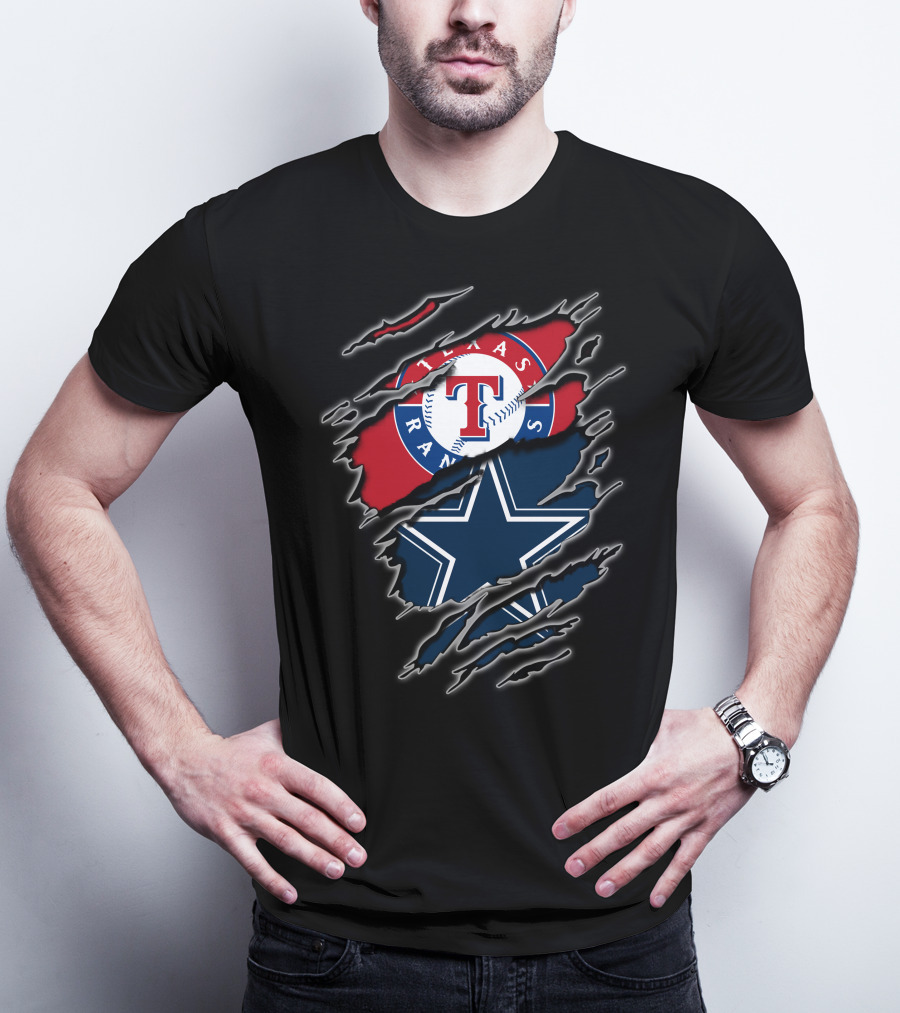 Texas Rangers Cowboys Fan Combo For Enthusiasts T-Shirt