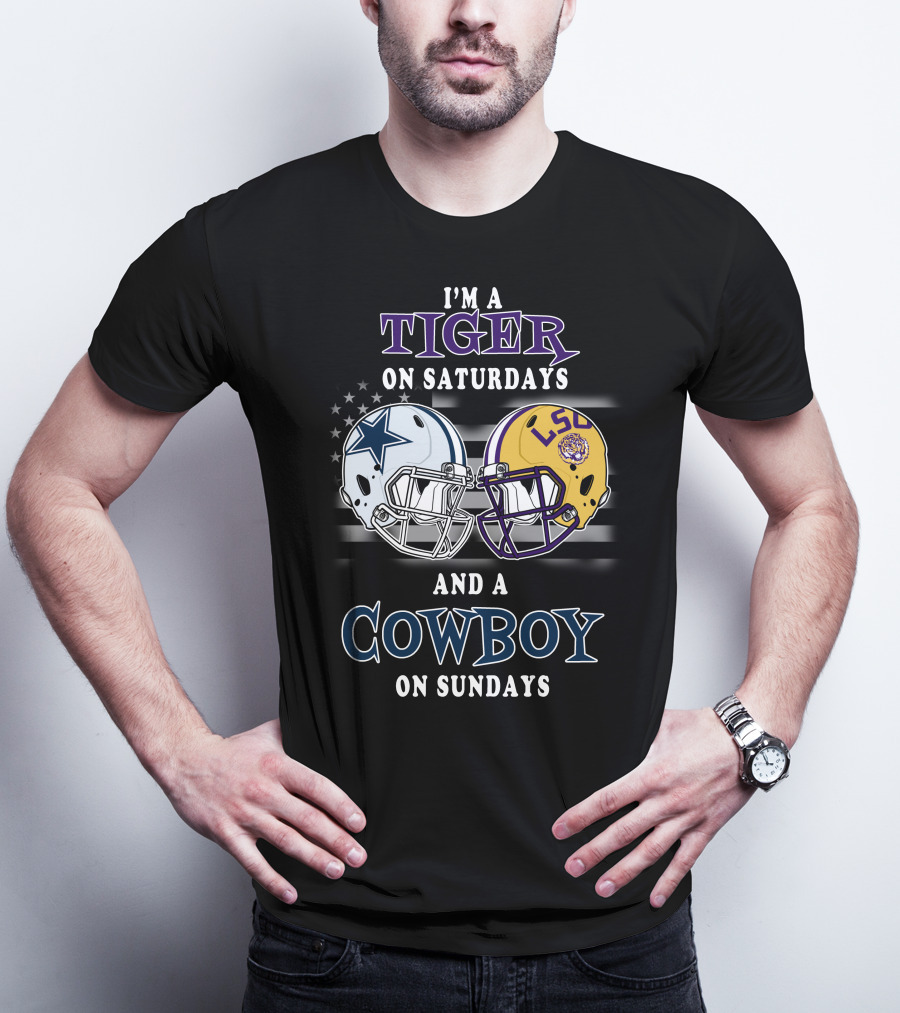 I'm A Tiger On Saturdays And A Cowboy On Sundays T-Shirt