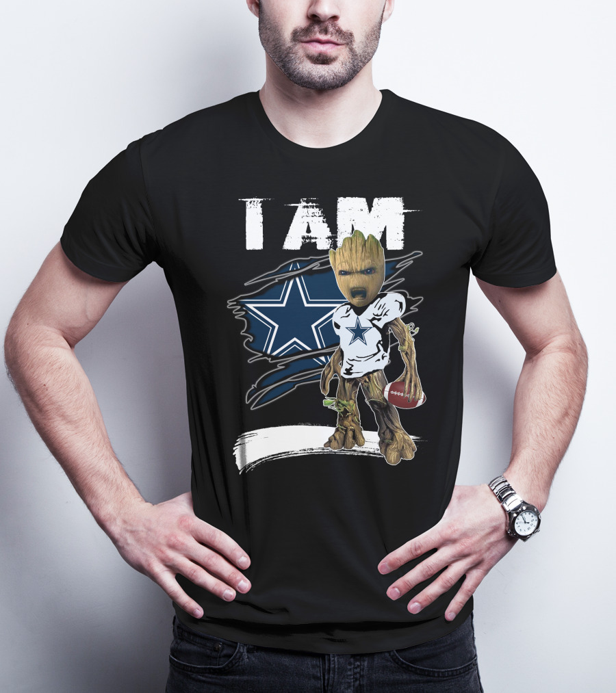 I Am Cowboys Star Fan Graphic Mashup T-Shirt