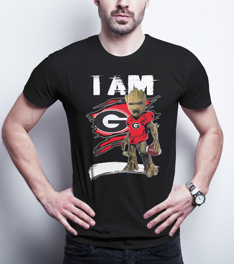 I Am Bulldogs Fan Football Groot Georgia T-Shirt