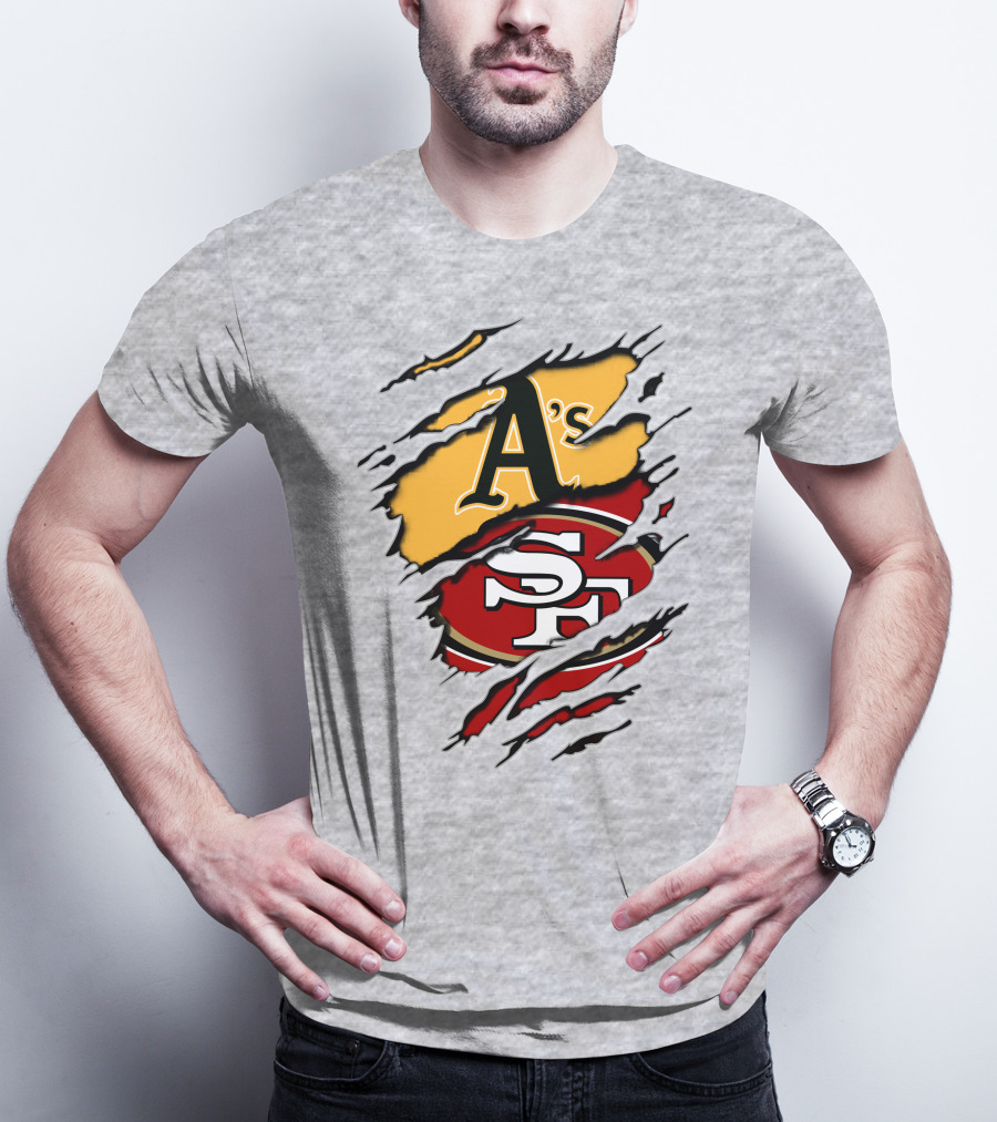 49ers Sf And Athletics A's Logo Mashup T-Shirt