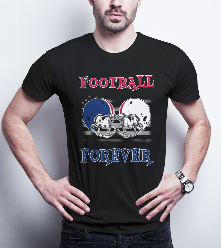 Football Forever Helmets Faceoff T-Shirt