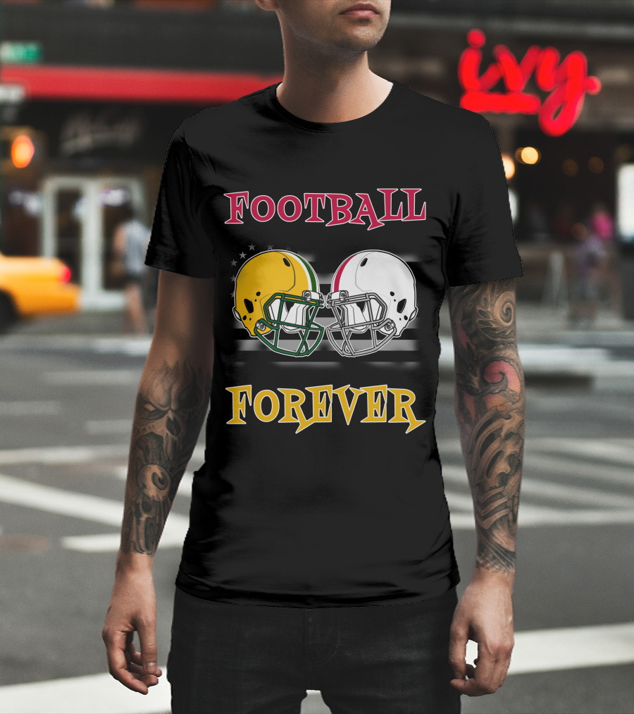 Football Forever Pack Buck Helmets Stars Stripes T-Shirt