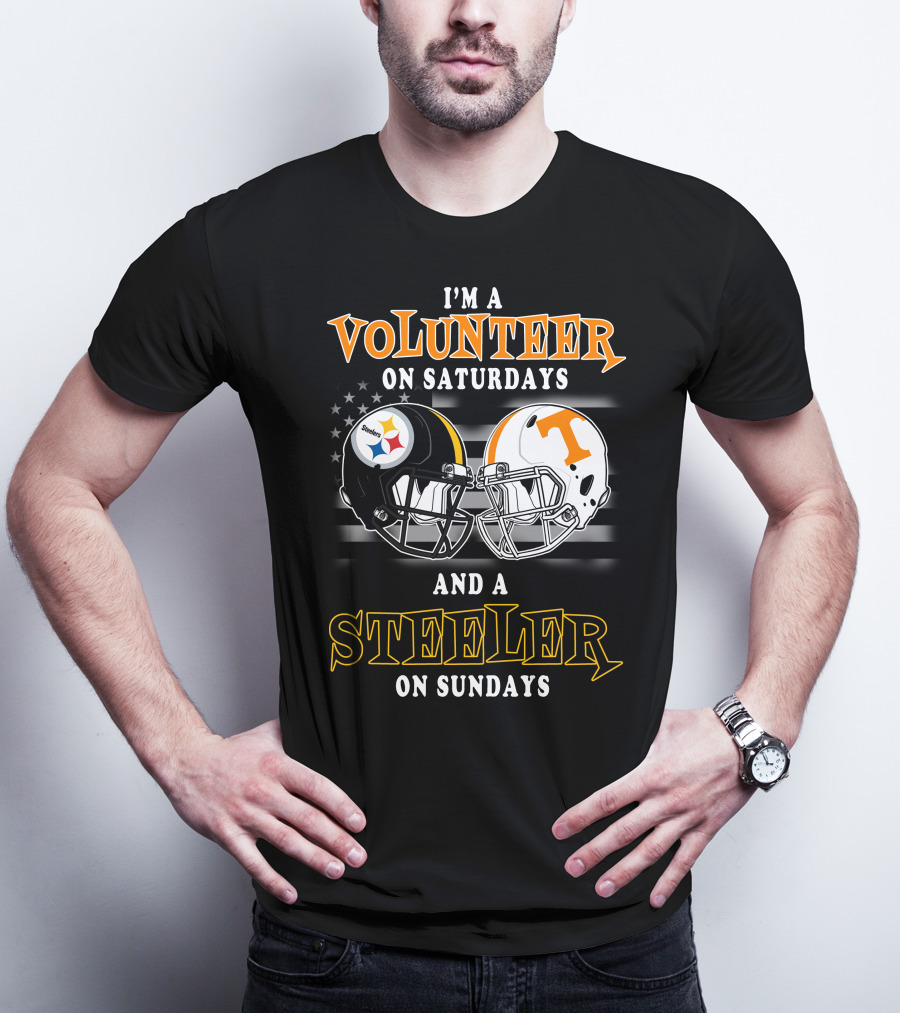 I'm A Volunteer On Saturdays And A Steeler On Sundays T-Shirt