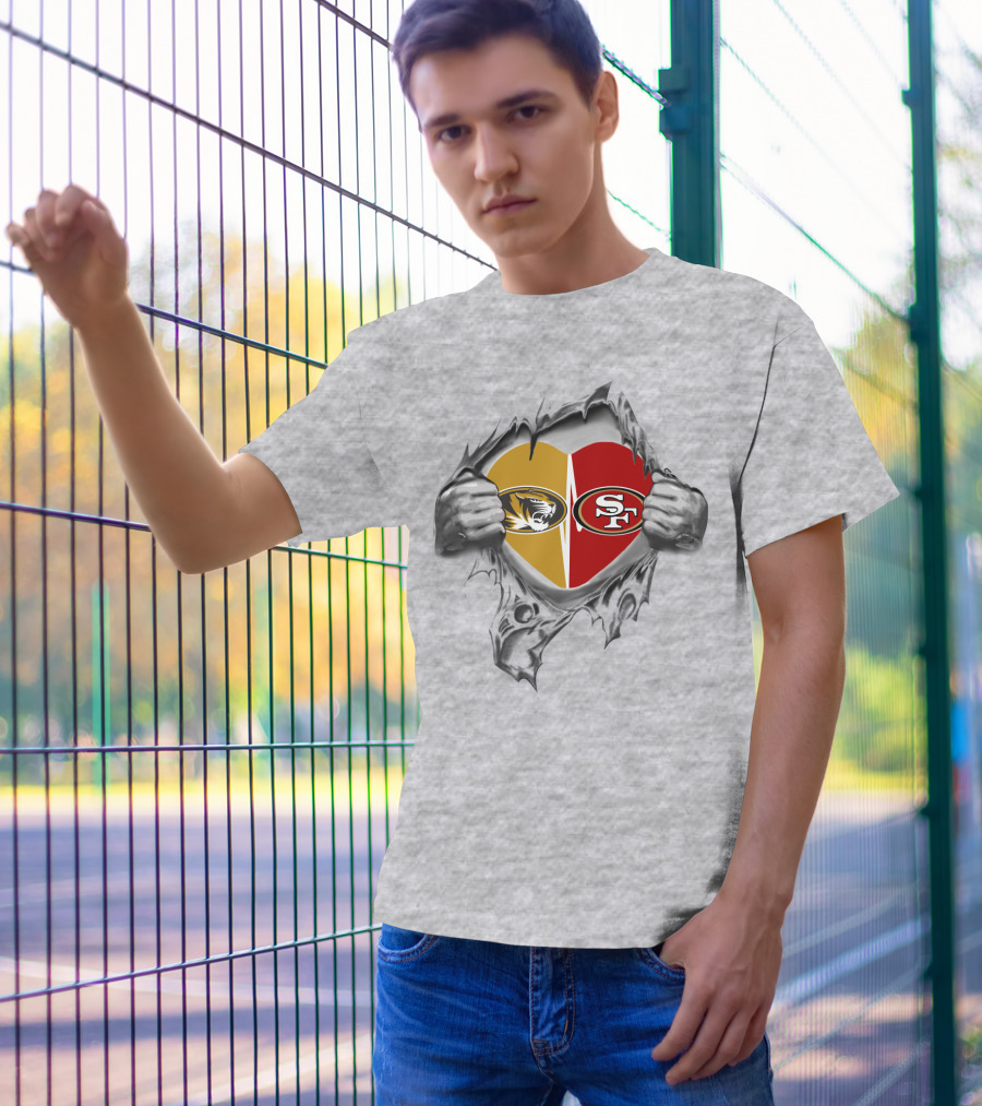 Mizzou Tigers 49Ers Heart T-Shirt