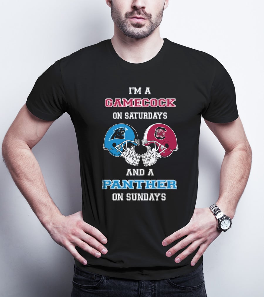 I'm A Gamecock On Saturdays And A Panther On Sundays T-Shirt