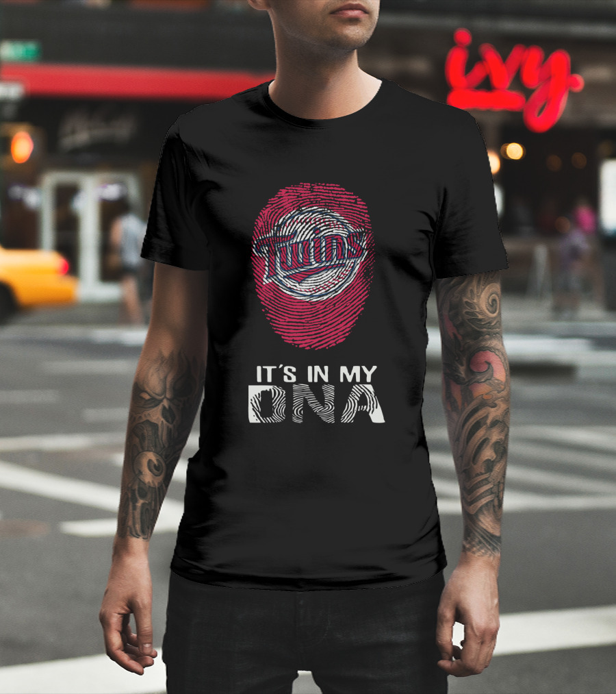 Twins It's In My DNA Fingerprint T-Shirt