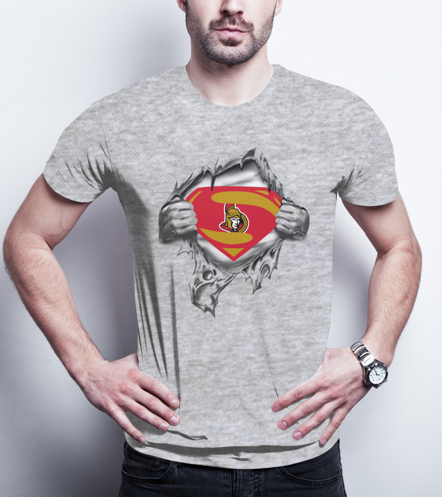 Ottawa Senators Superman Logo Breakthrough T-Shirt