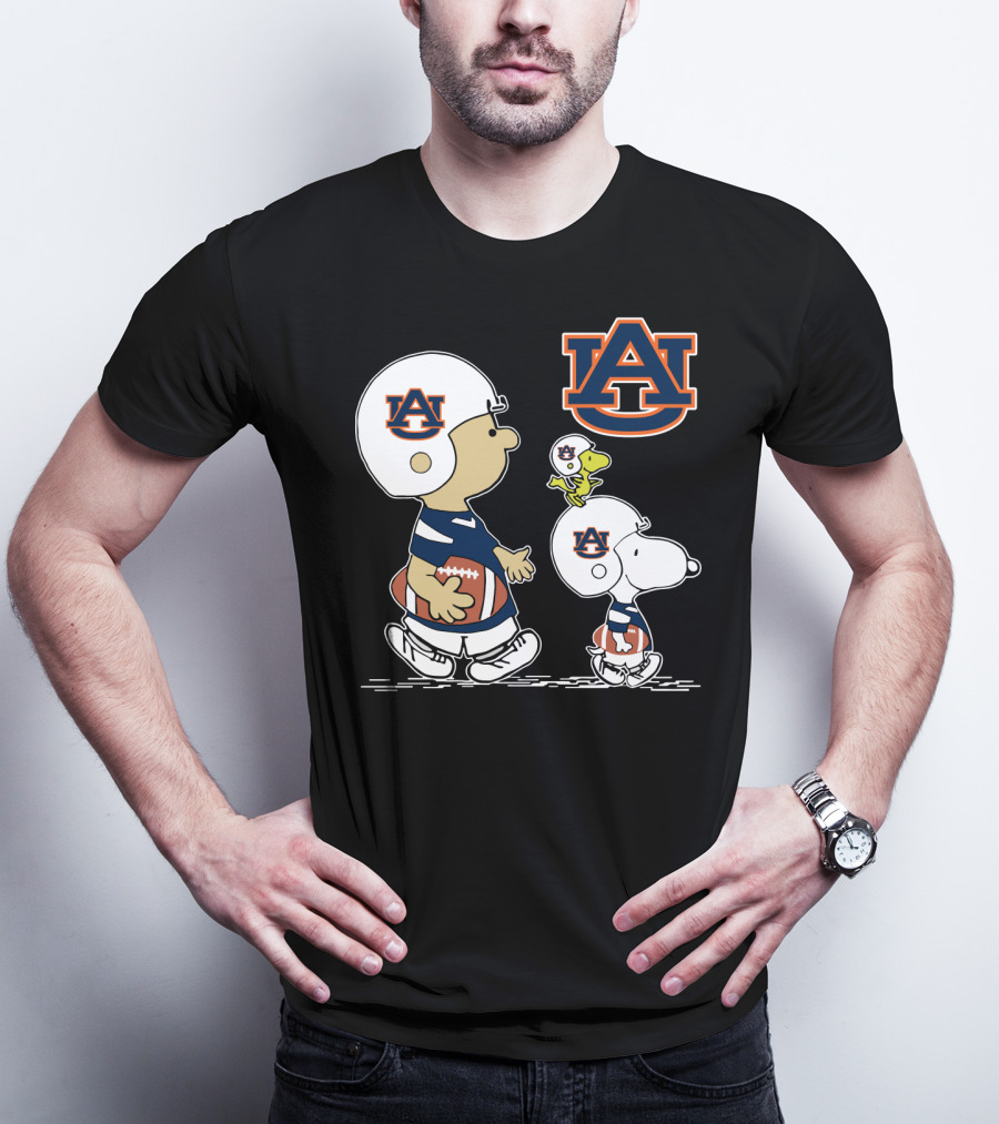 Auburn University Snoopy And Friends Football Helmets T-Shirt