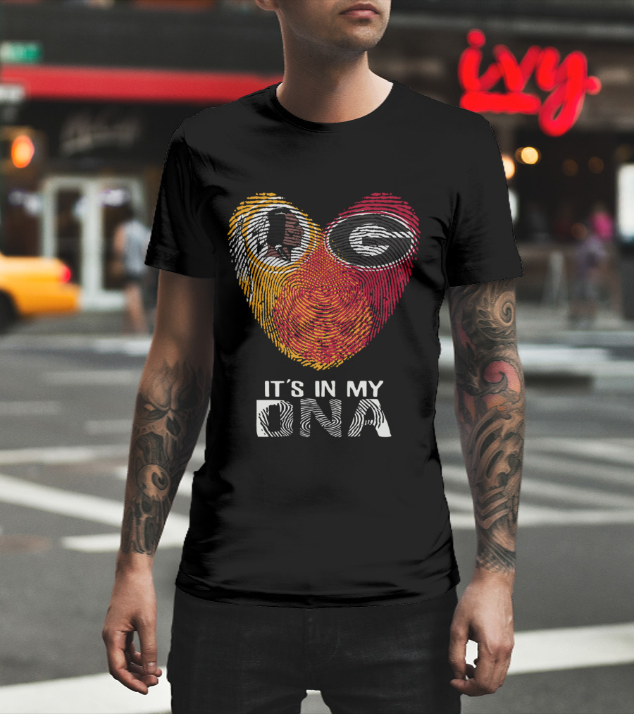 Redskins Bulldogs Logo It's In My Dna T-Shirt