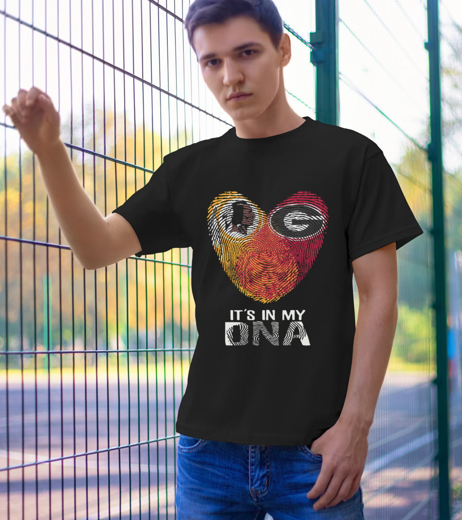 Redskins Bulldogs Logo It's In My Dna T-Shirt