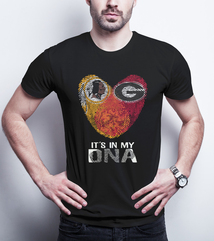 Redskins Bulldogs Logo It's In My Dna T-Shirt