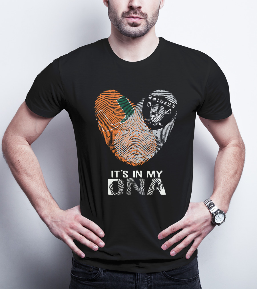Raiders Miami Hurricanes It's In My DNA T-Shirt