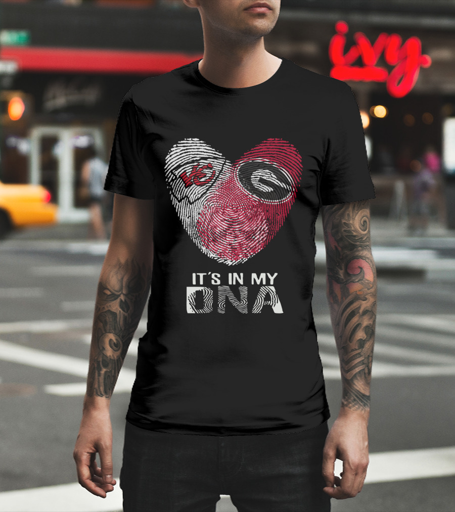 Kansas City Chiefs Georgia Bulldogs It's In My DNA T-Shirt