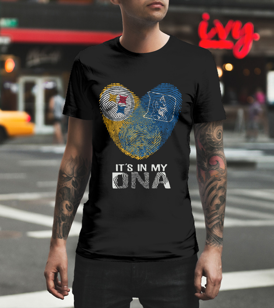 Steelers Duke It's In My DNA Fingerprint Heart T-Shirt