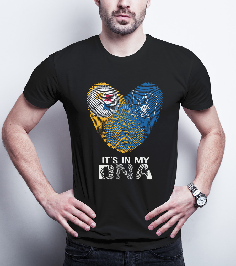 Steelers Duke It's In My DNA Fingerprint Heart T-Shirt