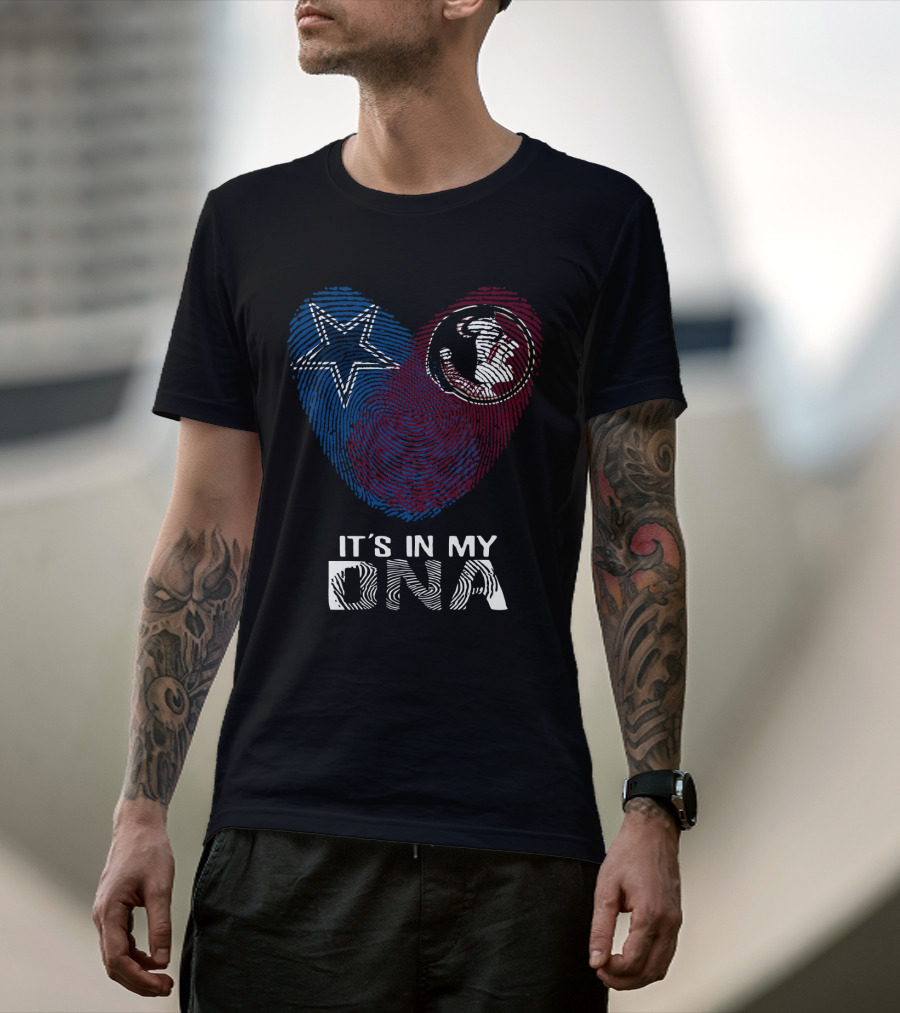 Cowboys Noles It's In My DNA Star And Seminole Emblems T-Shirt