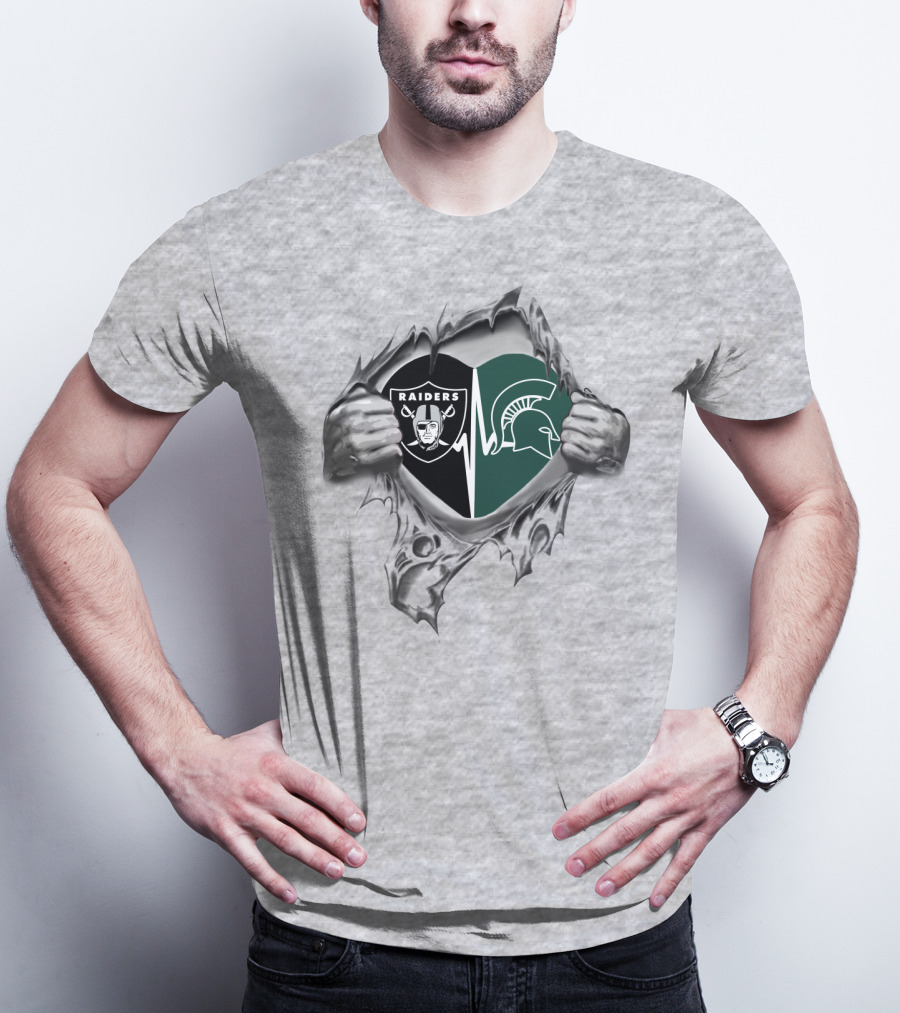 Raiders Spartans Heartbeat Passion T-Shirt