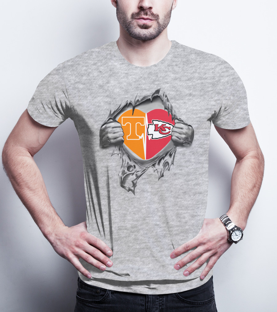Tennessee Kansas City Heart Chiefs In My Heart T-Shirt
