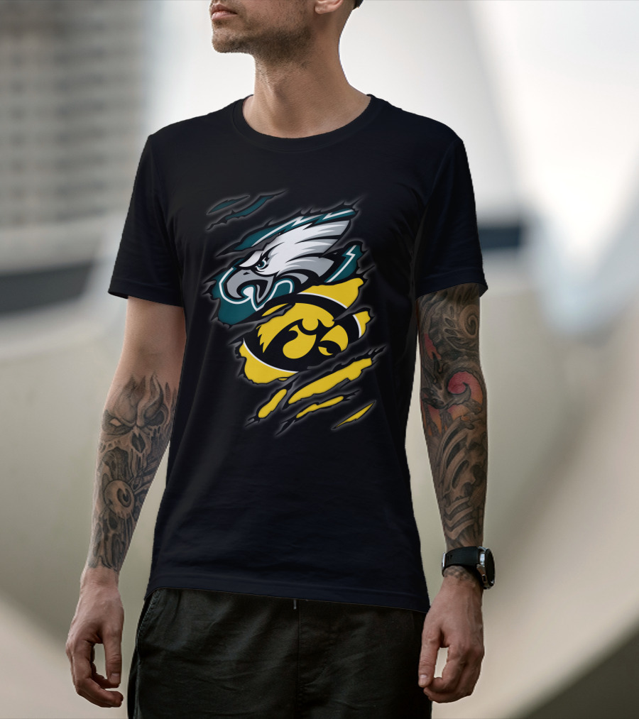 Eagles Hawkeyes Torn Claw T-Shirt
