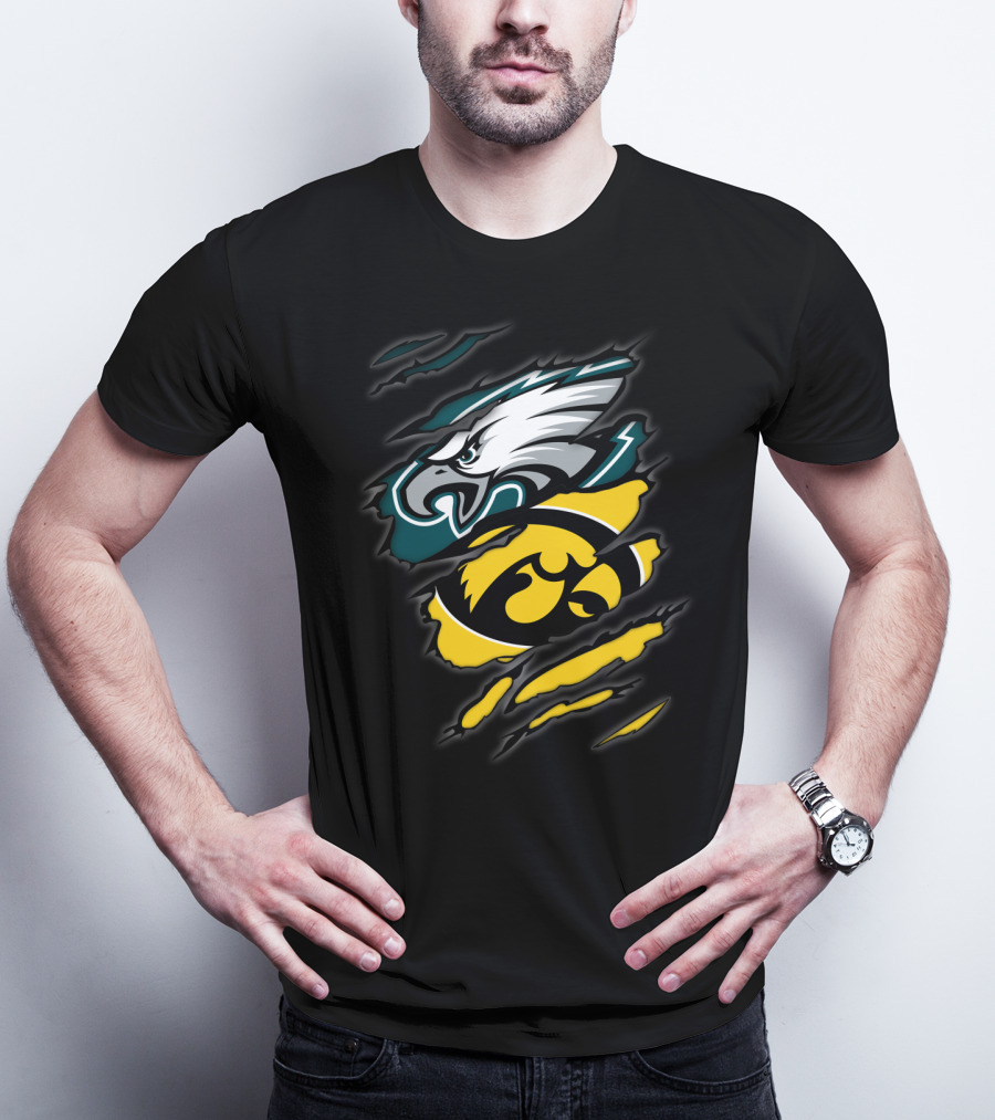 Eagles Hawkeyes Torn Claw T-Shirt