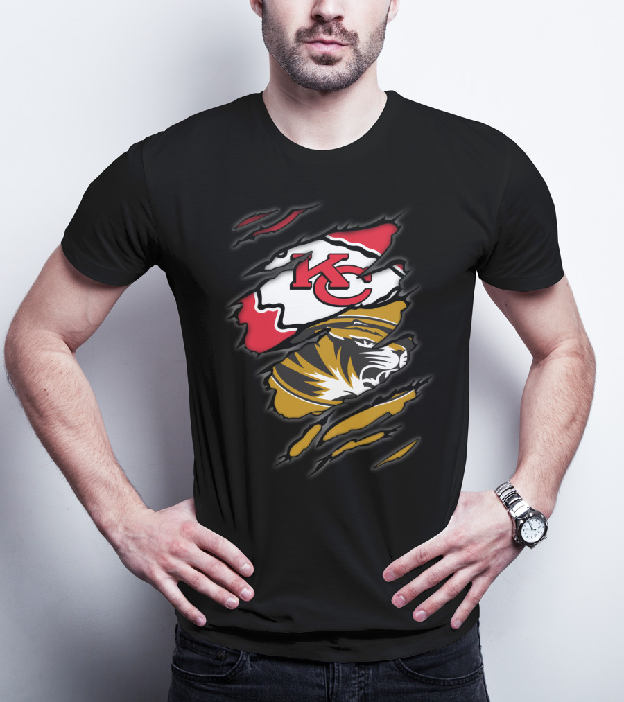 Chiefs KC Missouri Tigers Tiger Claw T-Shirt