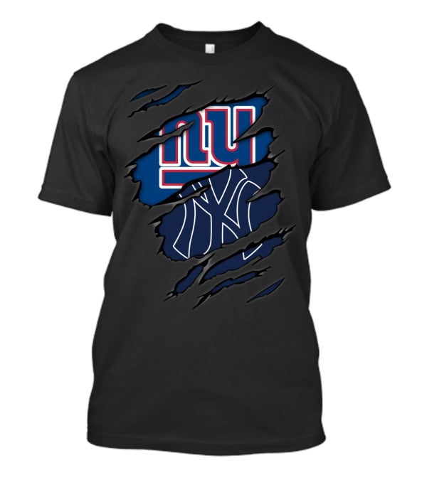 New York Giants Yankees Logo Fusion T-Shirt