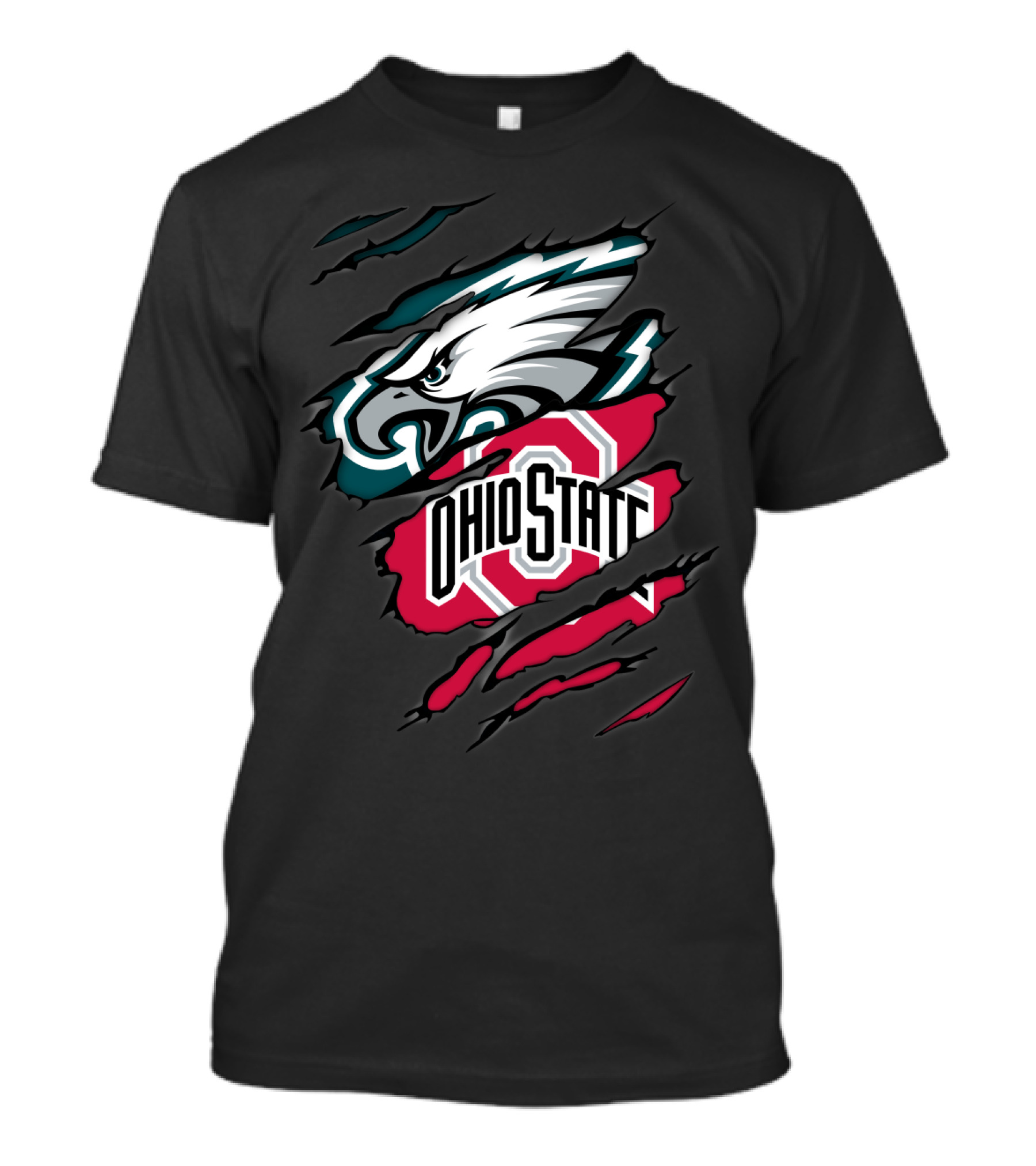 Philadelphia Eagles Ohio State Buckeyes Crossover T-Shirt
