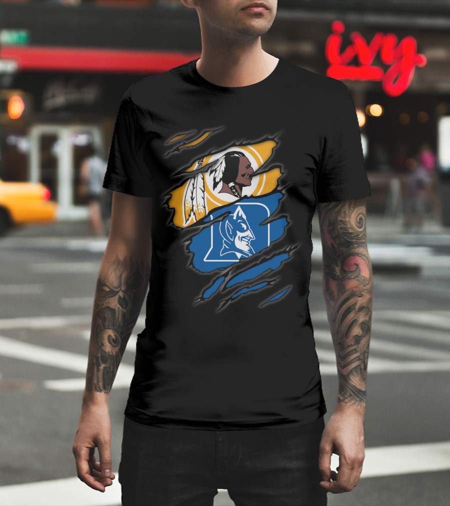 Redskins Duke Blue Devils Rip T-Shirt