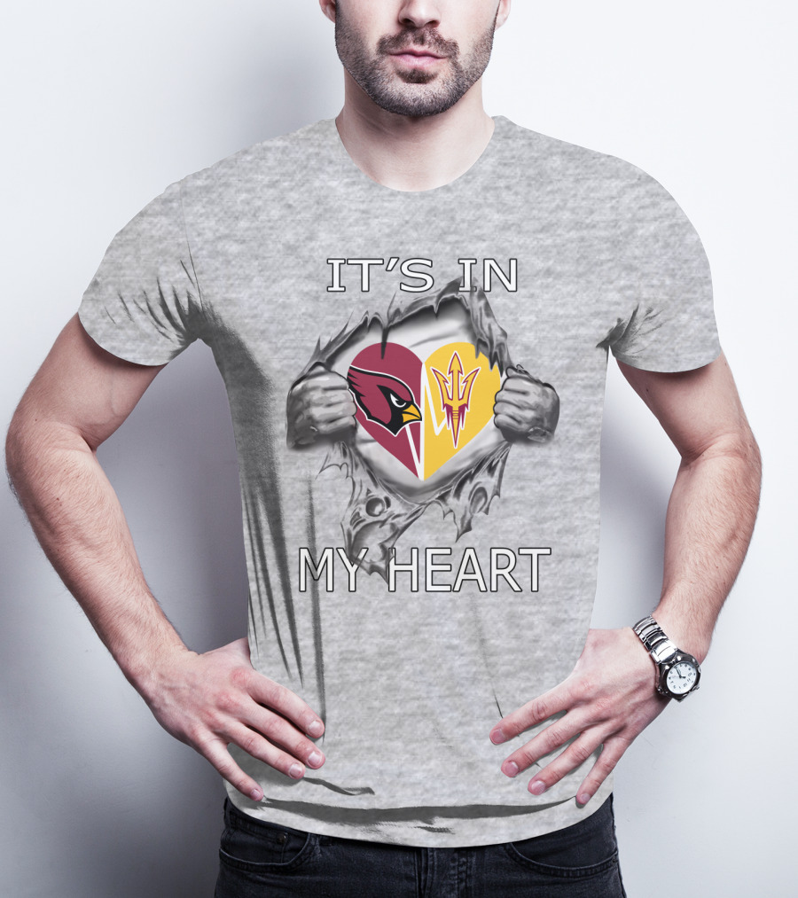 IT'S IN MY HEART Cardinals Arizona State T-Shirt