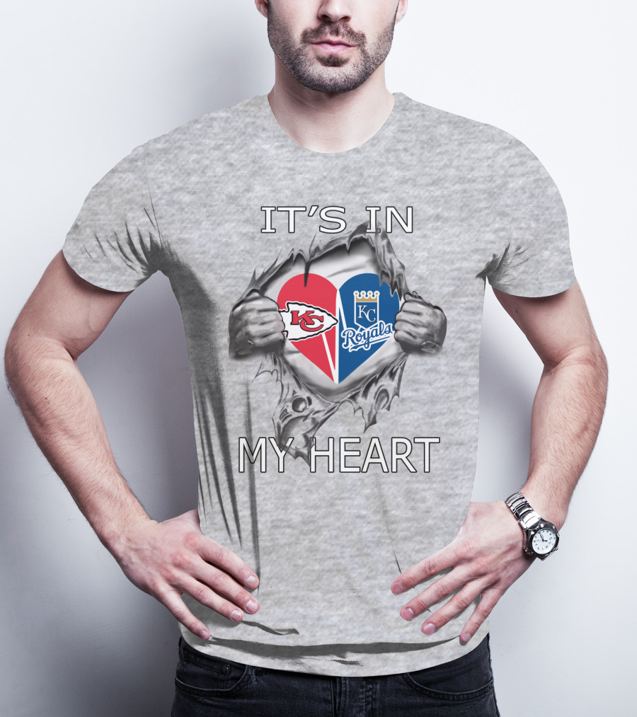 It's In My Heart Kansas City Chiefs Royals T-Shirt