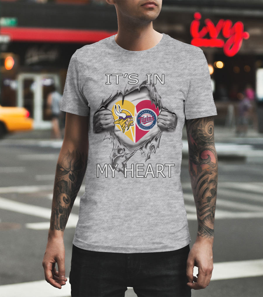 Vikings Minnesota Twins It’s In My Heart T-Shirt