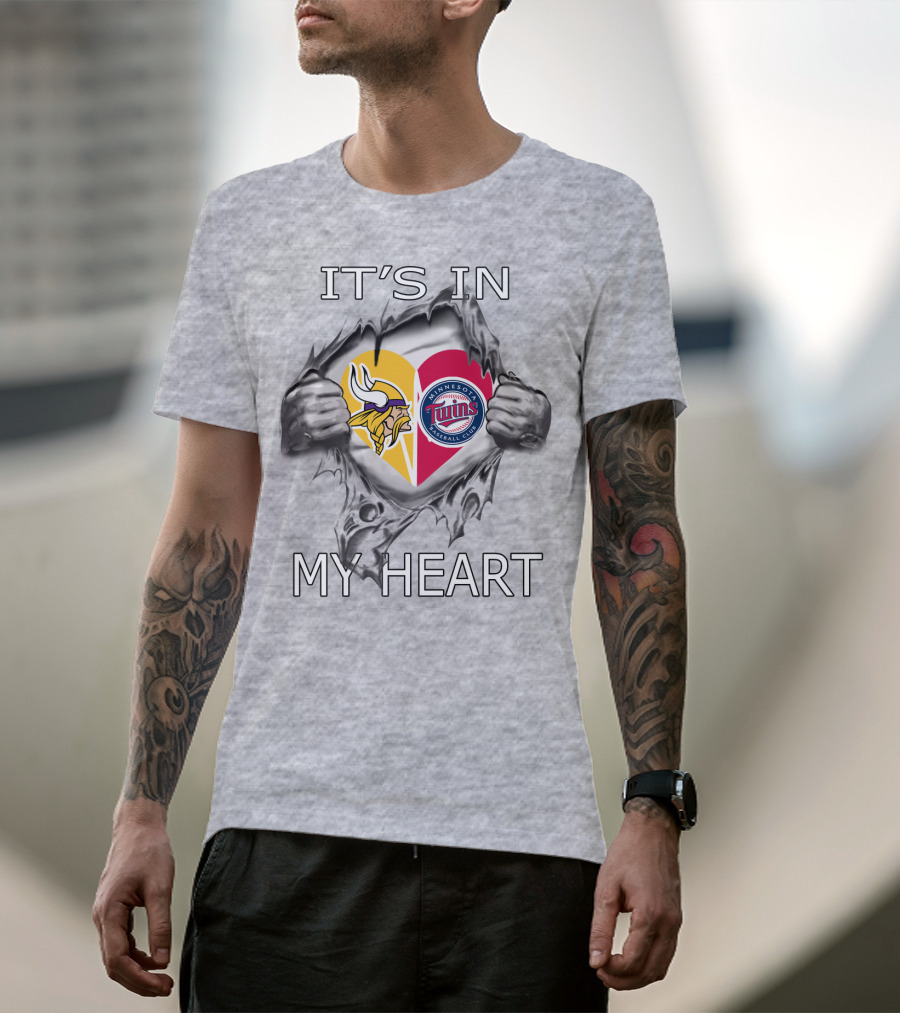 Vikings Minnesota Twins It’s In My Heart T-Shirt