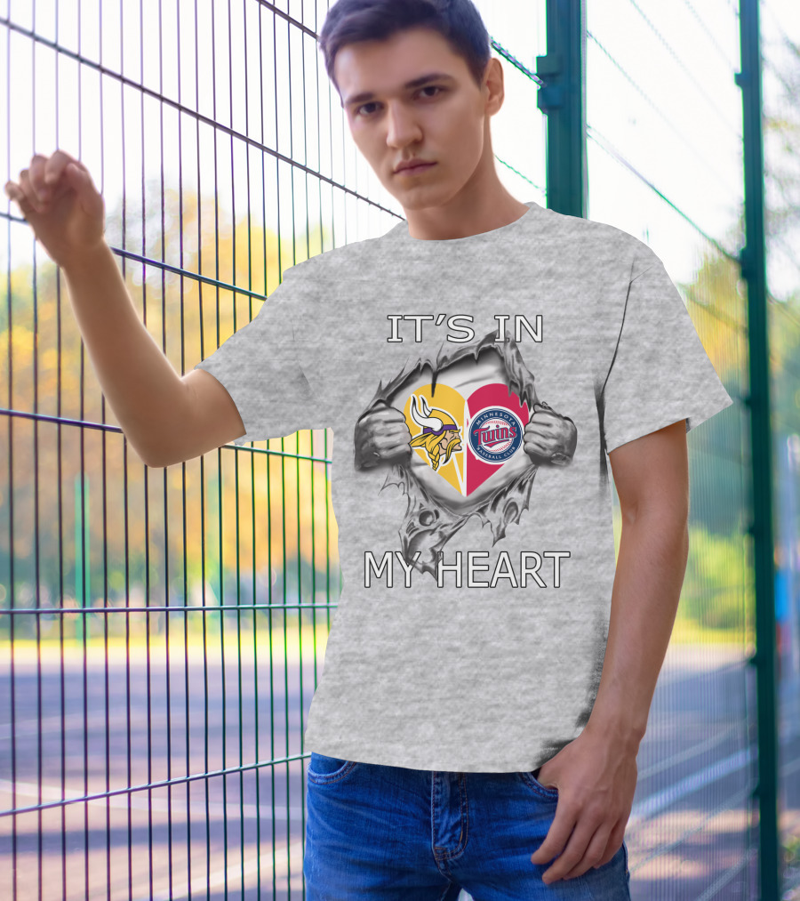 Vikings Minnesota Twins It’s In My Heart T-Shirt