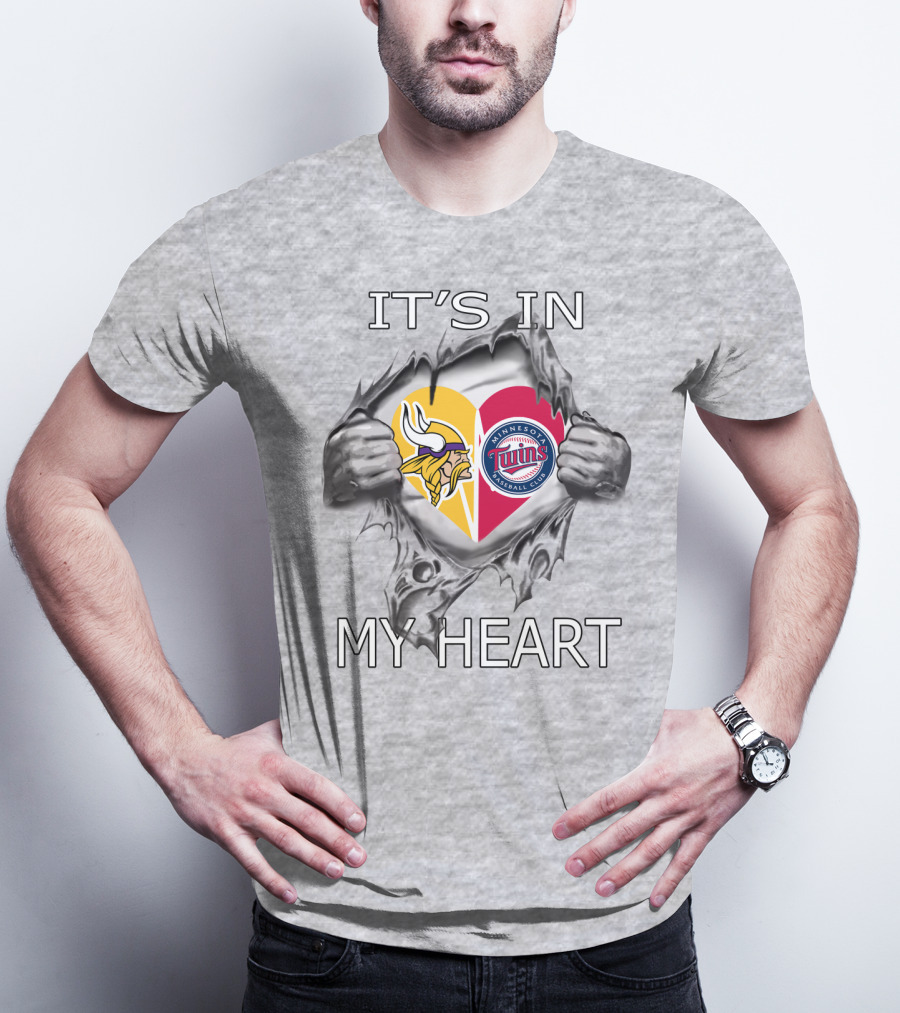 Vikings Minnesota Twins It’s In My Heart T-Shirt